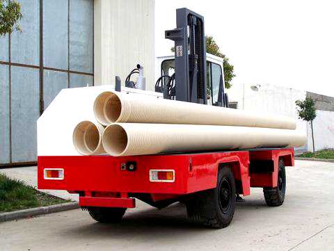 Side Loader with pipe lengths - The Forklift Trainer